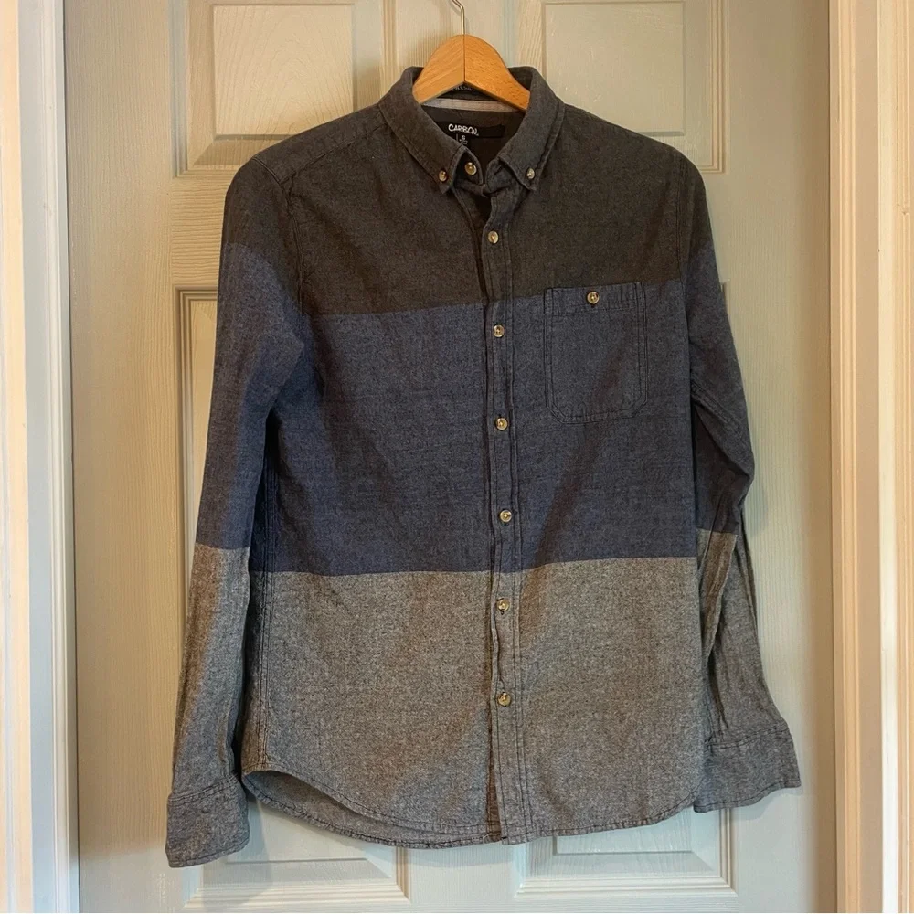 Carbon | Shirts | Carbon Mens Small Classic Fit 0 Cotton Color Block ...